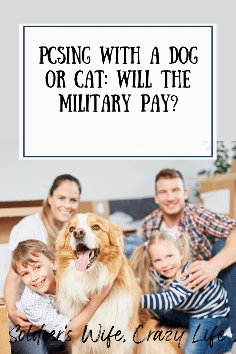 PCSing with a Dog or Cat: Will the Military Pay?